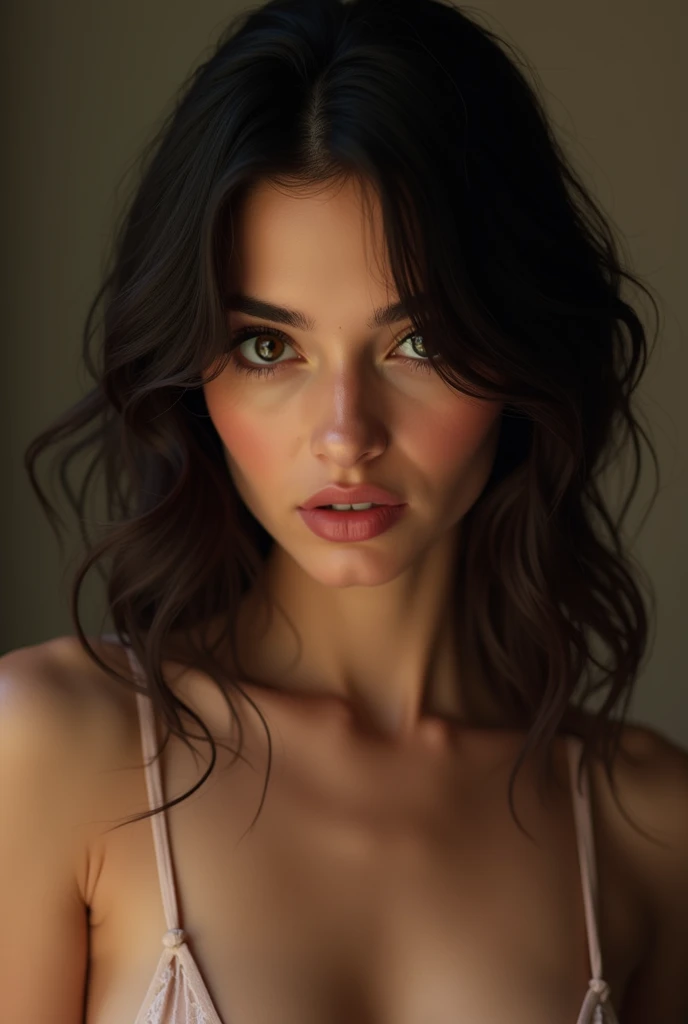 Hot brunette without clothes - SeaArt AI