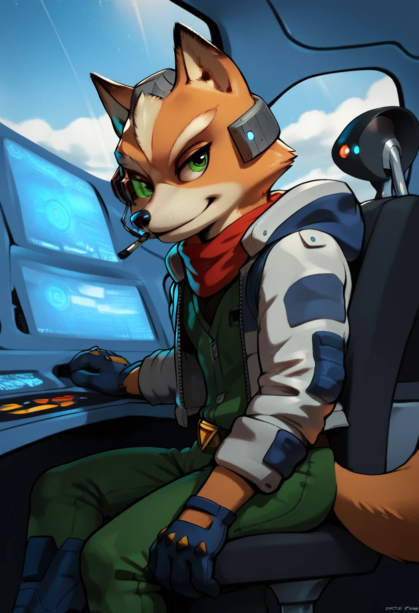 Nick the Fox Man in Zootopia。Star Fox's World 。 posing in a cool way ...