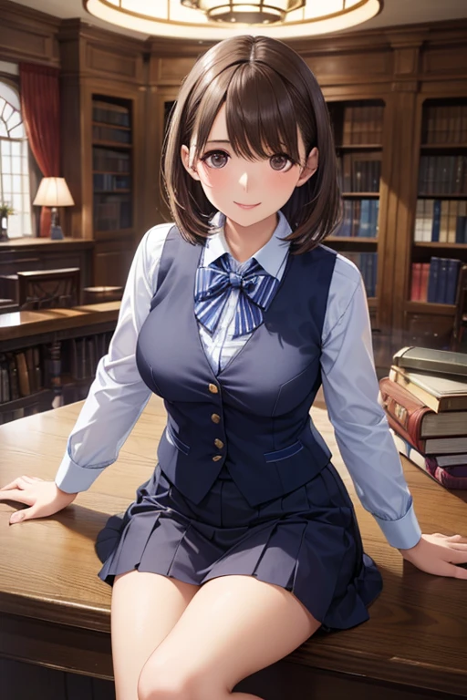 Female librarian in the library , adler , Quiet Poses , standing with a ...