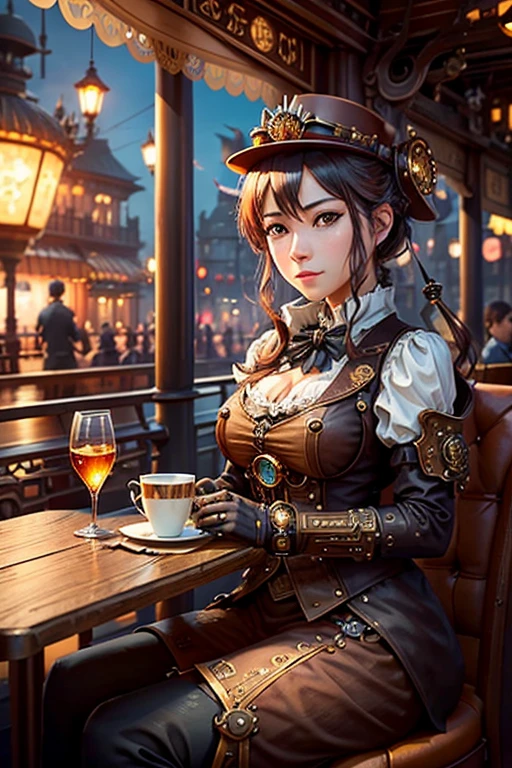 Steampunk 。 of the highest quality。 masterpiece fails。detailed details ...