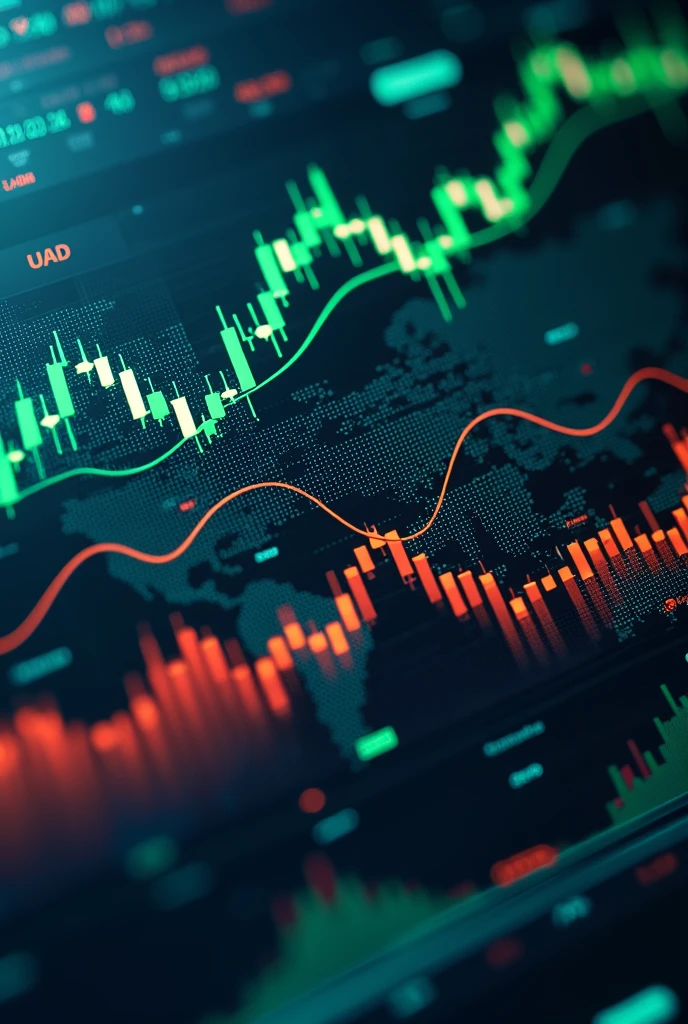 "A detailed and vibrant infographic dashboard displaying financial ...