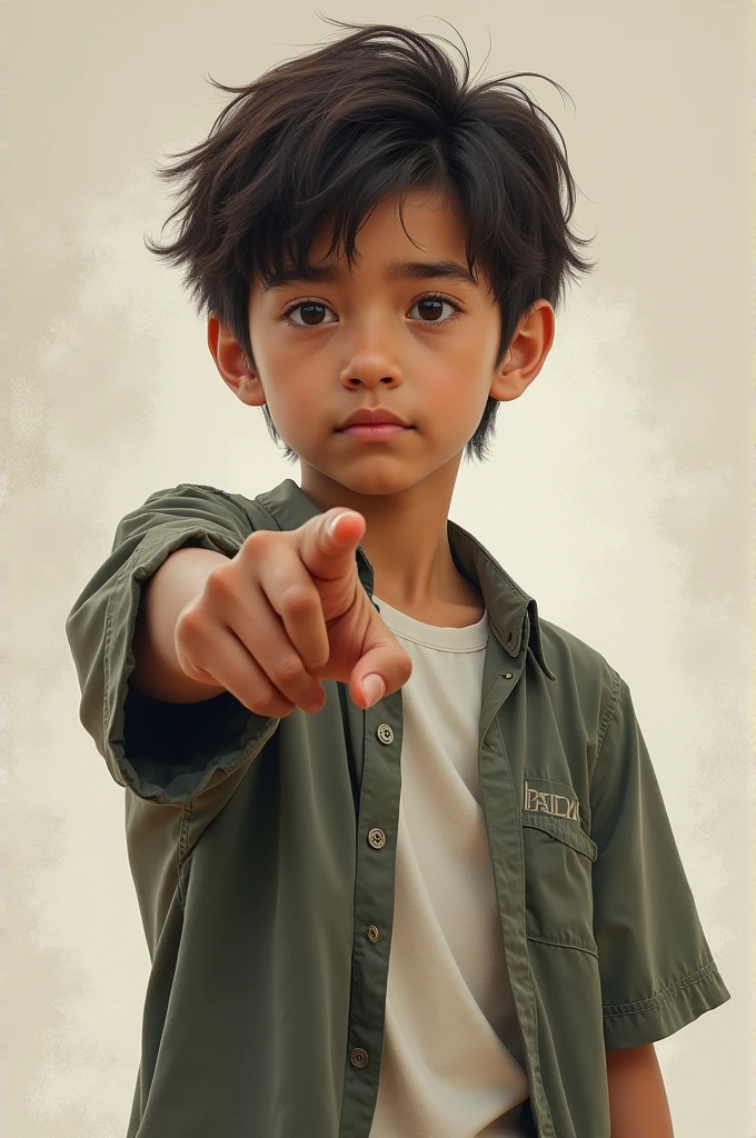 A person pointing at someone or him looking at us - SeaArt AI