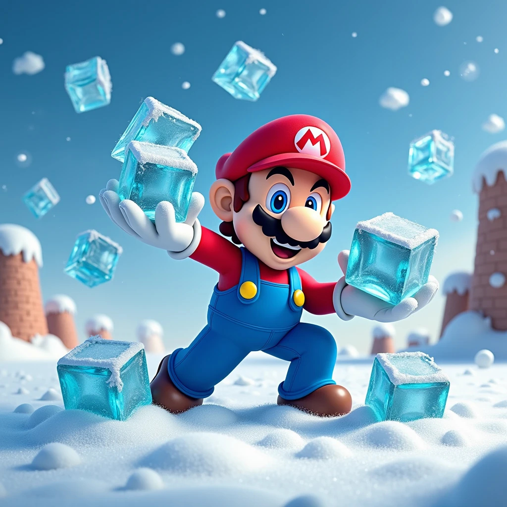 super mario Ice kilos - SeaArt AI