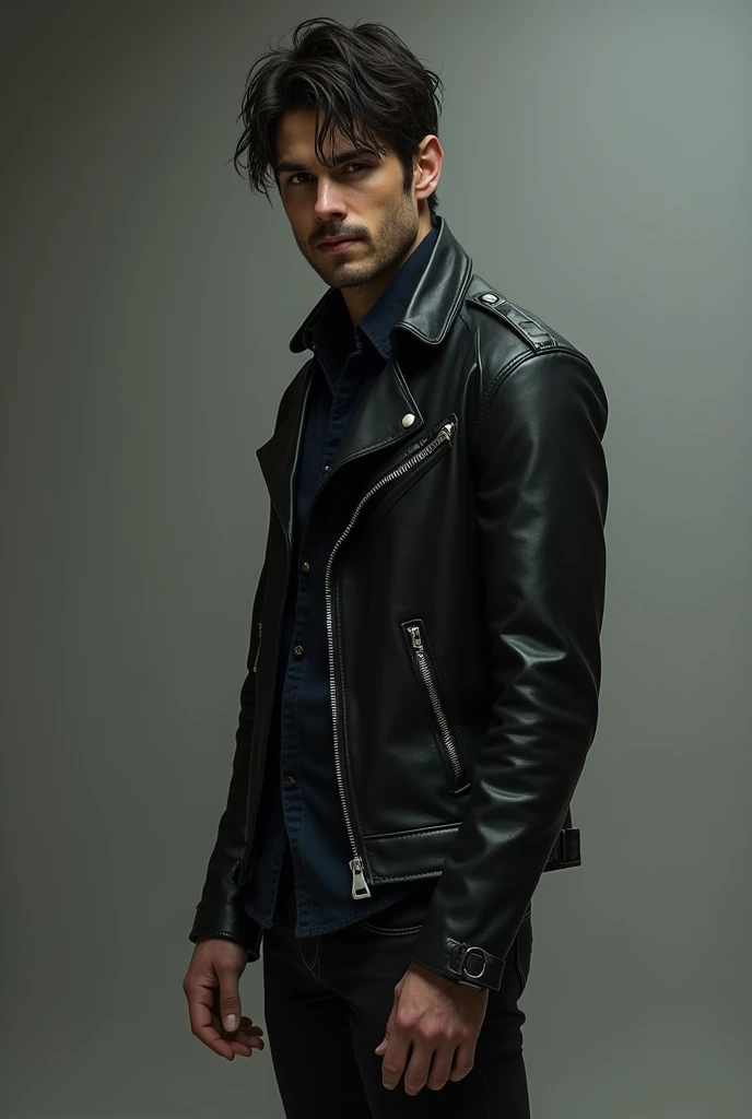 Appearance: hair: , negro, slightly messy , with waves at the ends that ...