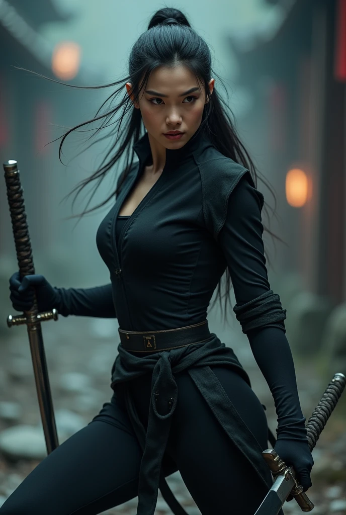 Mulan ninja woman - SeaArt AI