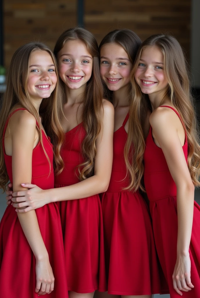Four cute Slovak girls, appear to be *******, with cute princess ...