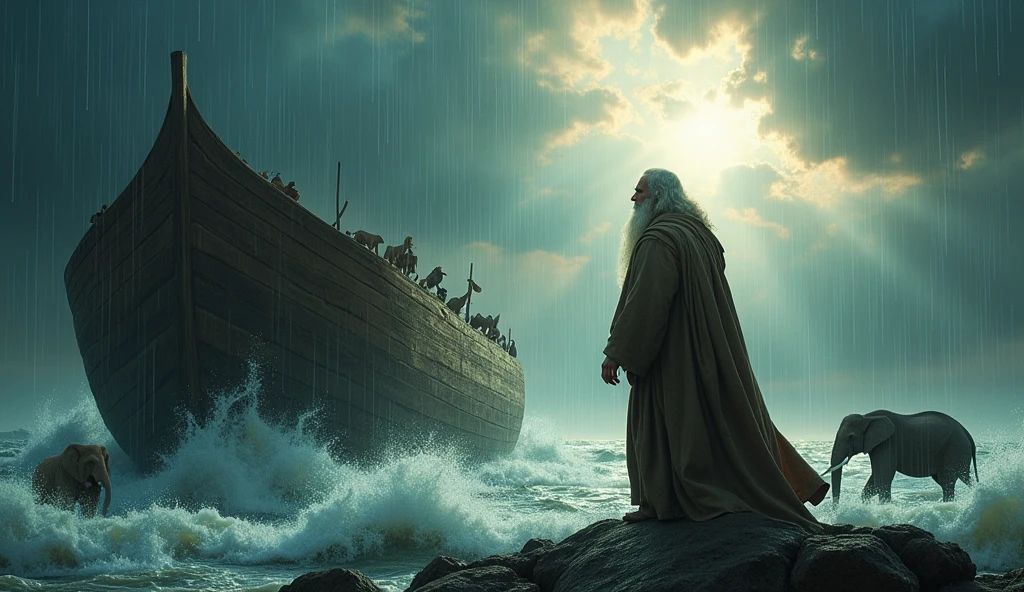 A powerful representation of Noah during the beginning of the Great ...