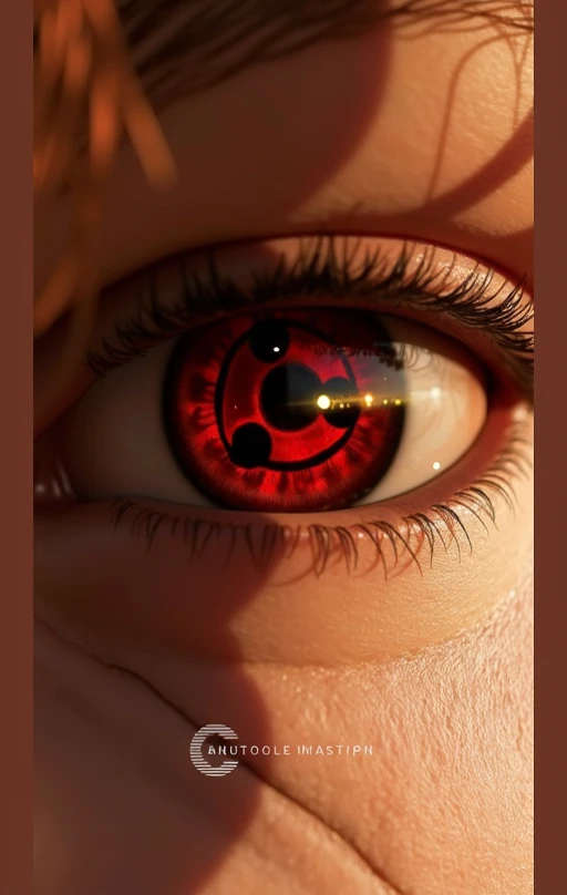 Close-up of the Sharingan eye of the character Kakashi, 4k highly ...