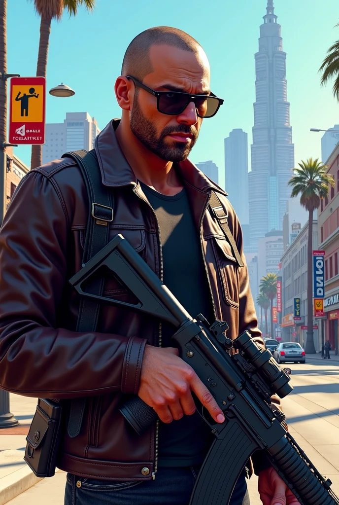 Make a gta 5 thumbnail in format of 1280 x 720 - SeaArt AI