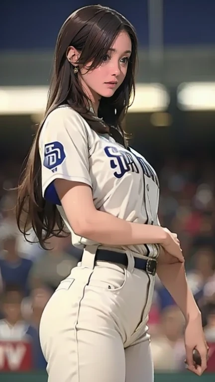 pitcher pitching 、 tall 、 、 has a very beautiful woman in a San Diego ...