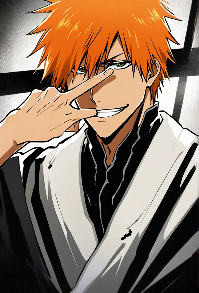 top quality , masterpiece, 748cm style , v over eye - SeaArt AI