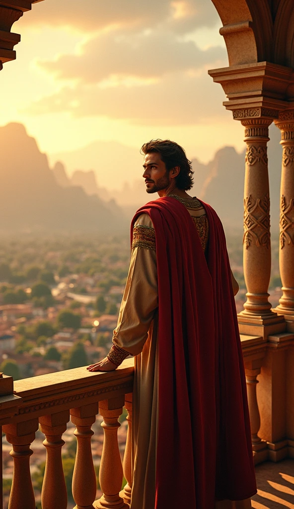 LA dramatic and cinematic shot of Aryan, now in royal attire - SeaArt AI