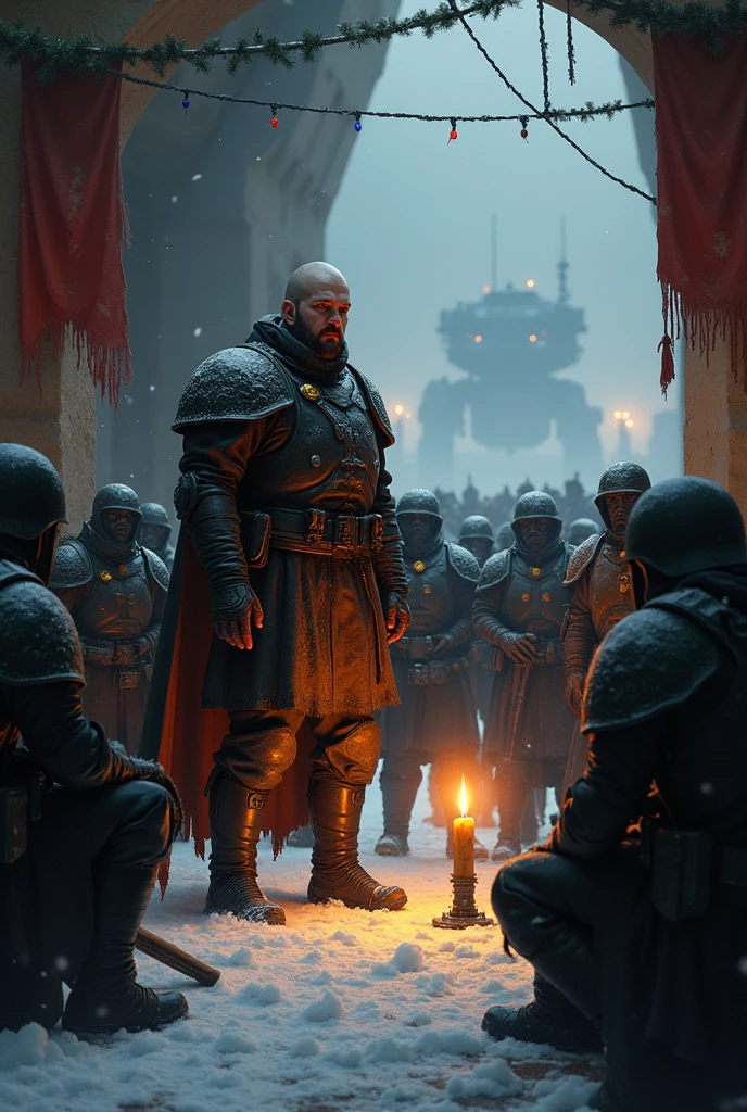 Creating a Christmas image in the Warhammer 40k universe - SeaArt AI