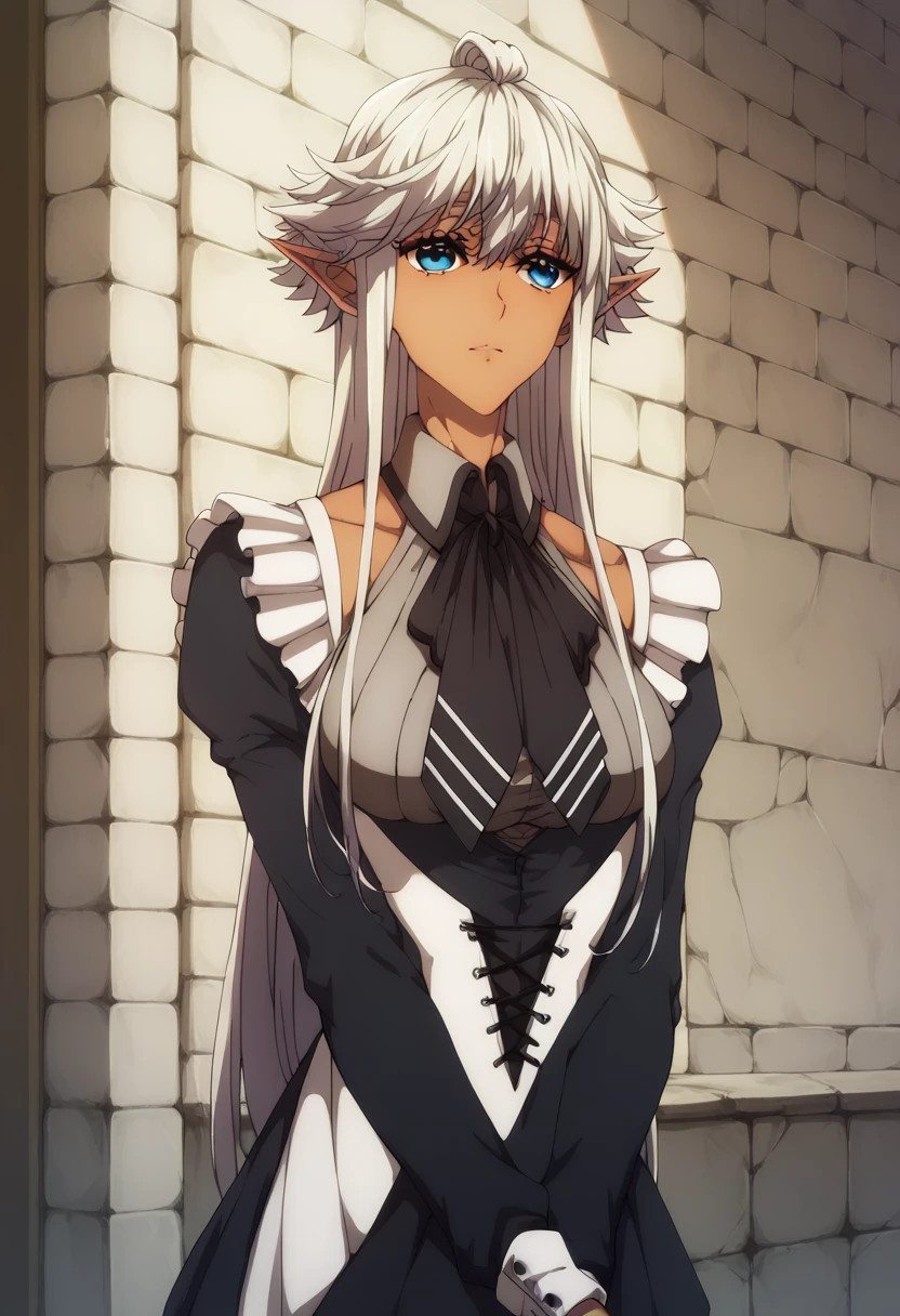 ,reanette ,Elf girl, nun dress, perfect anatomy, small waist - SeaArt AI