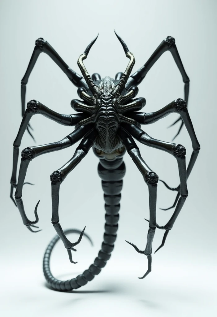FACEHUGGER MOVES FORWARD WALKING FROM THE LAJANO . MONSTER ISOLATED ON ...
