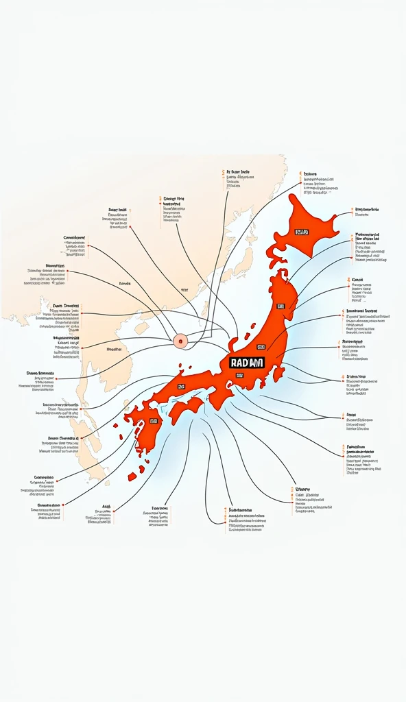 Mind map explaining the number of travelers visiting Japan from around ...