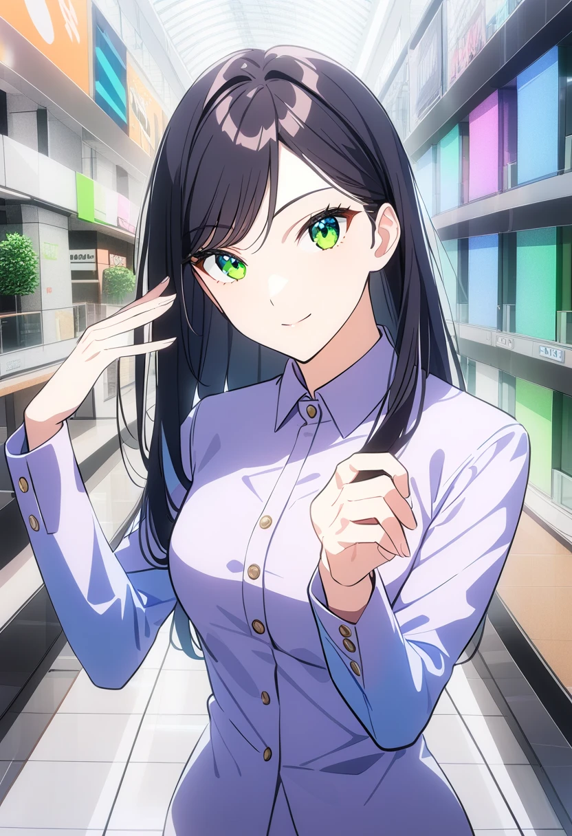 1girl, 8k, anime style, professional saleslady, tall slender figure ...