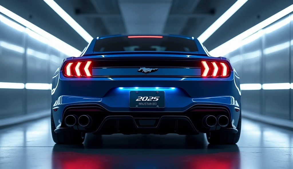 Realistic, high-quality image of the top view of a 2025 Ford Mustang ...