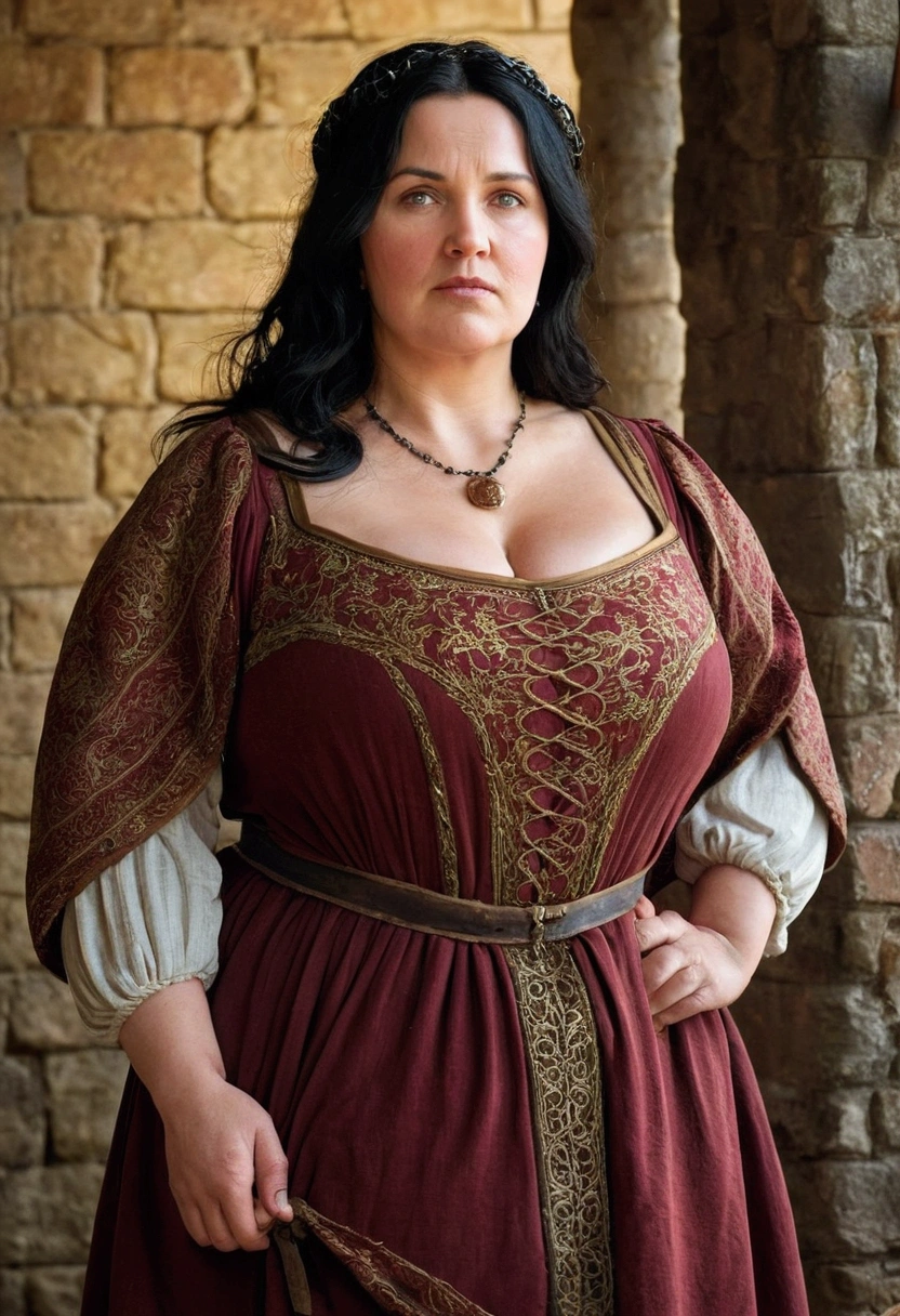 1mature, beautiful chubby mother, peasant middle-age, black hair ...