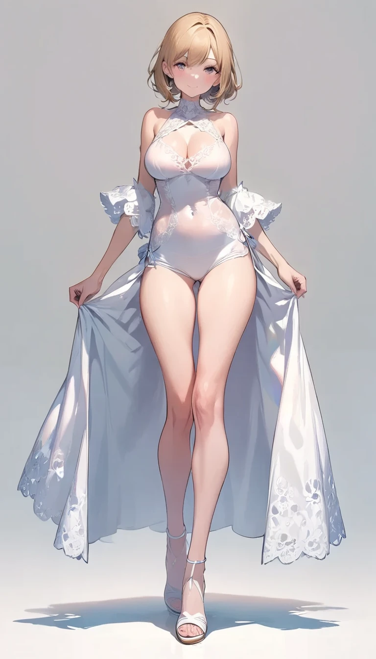 Woman, full body shot,light clothing - SeaArt AI