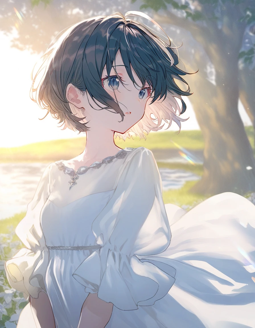 1girl, tomboy, little female, beautiful detailed eyes, small breasts - SeaArt AI