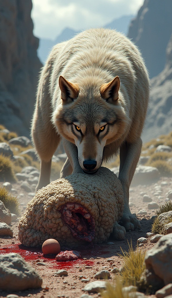 Wolf kill Sheep - SeaArt AI