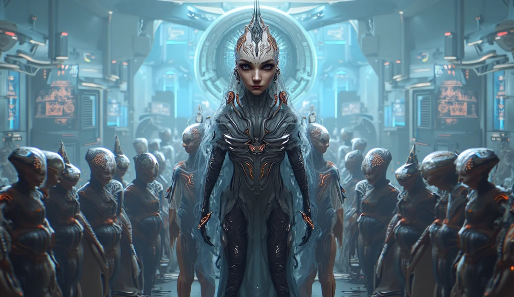 Generate a hyper realistic images of The Only Human in a Galactic ...