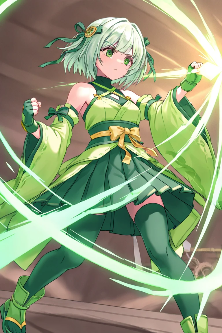 「mastery, 1 girl fights, high quality , short bright hair ribbons ...
