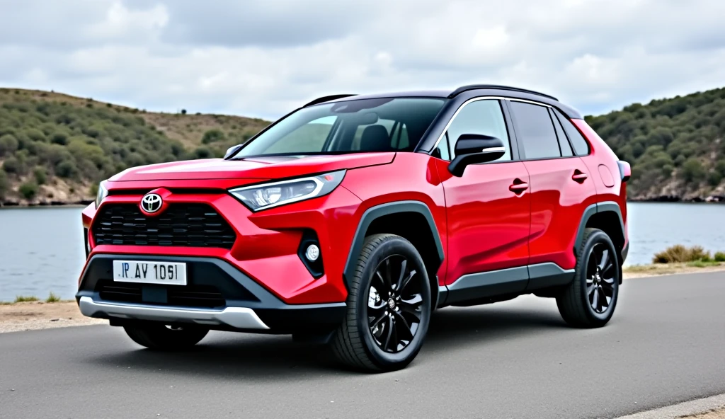 Toyota RAV4 New model 2025 red colour front back laft right said ...
