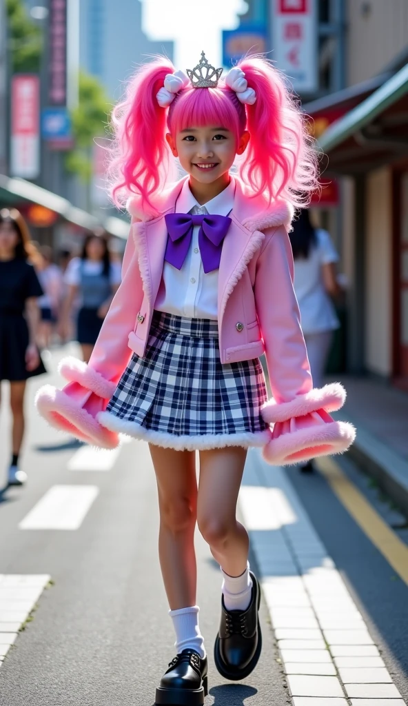One young Japanese girl uses 、 walks gracefully in dynamic poses and ...