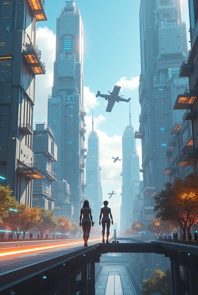 A beautiful futuristic new world, set in 2050 with a lot of details ...