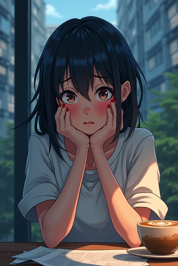 Woman bad day anime - SeaArt AI
