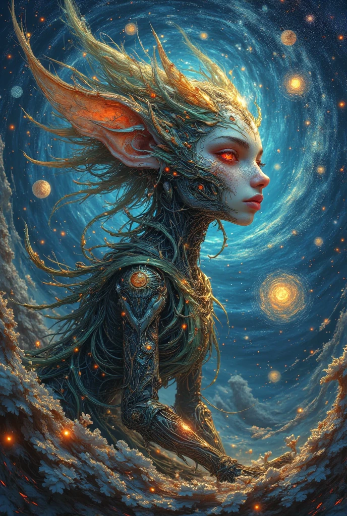 High quality, highly detailed, Imagine a dreamlike scene blending the ...