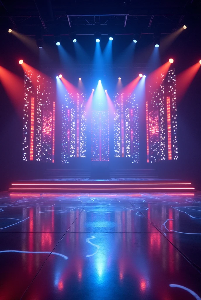 Create a brightly lit stage, similar to America's Got Talent - SeaArt AI
