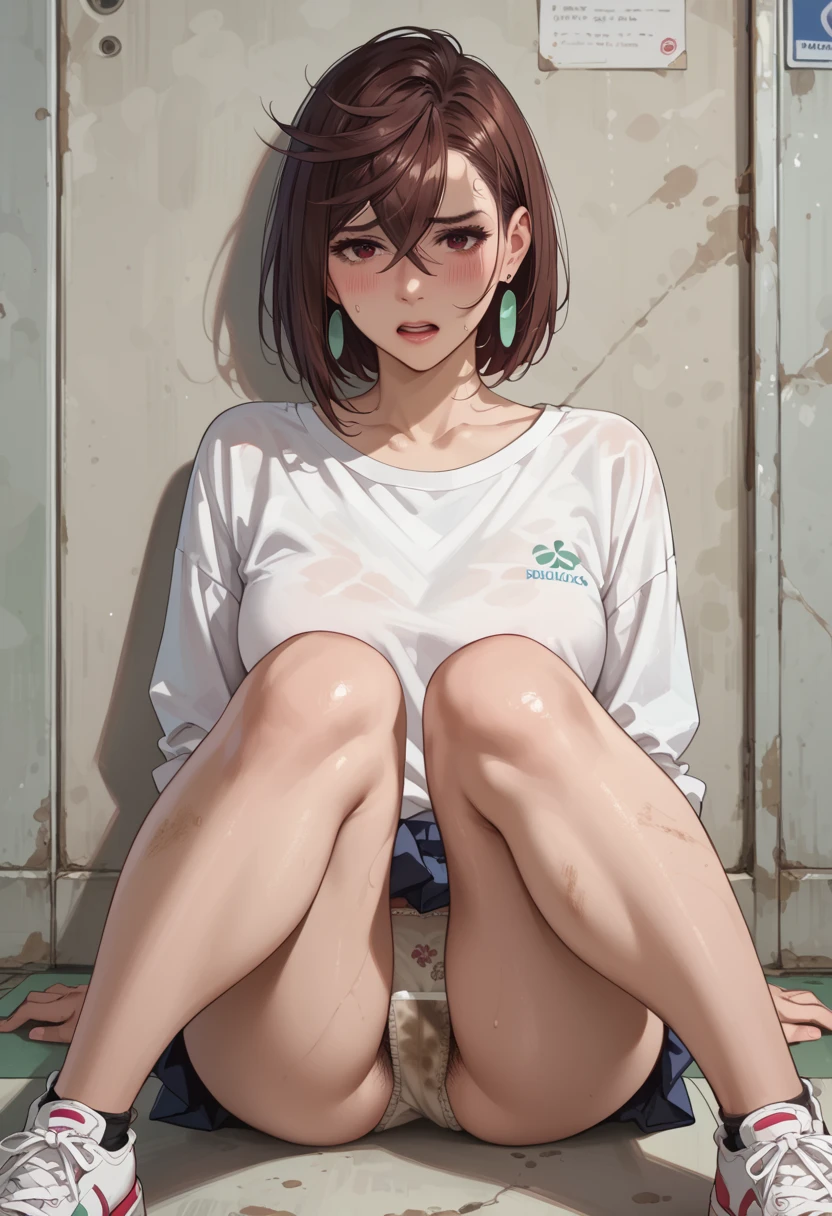 rape、Momose Momo 、 brown dirty white panties、 Stained Panties - SeaArt AI