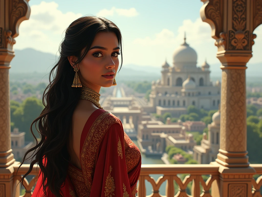 Realistic, clear face, 4K Ultra HD, Indian mythology, "Shahnaz Bano ...
