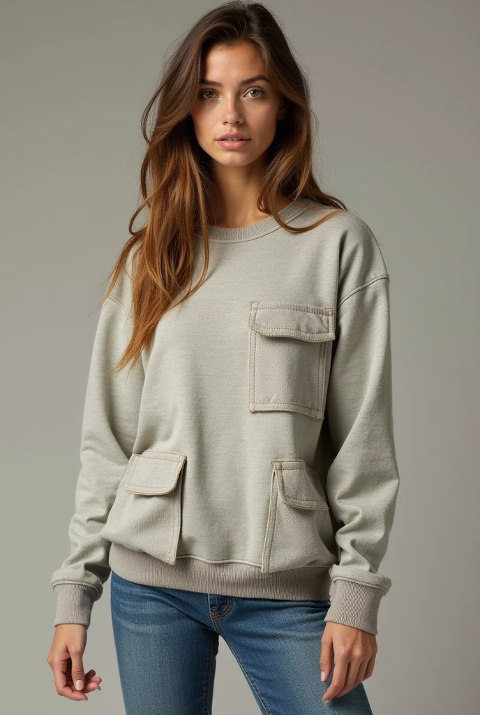 Women's Sweatshirts Pullover for Women Retro Wash Long Sleeve Fleece ...