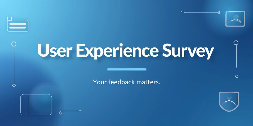 Design a sleek, minimalist poster for a User Experience Survey - SeaArt AI