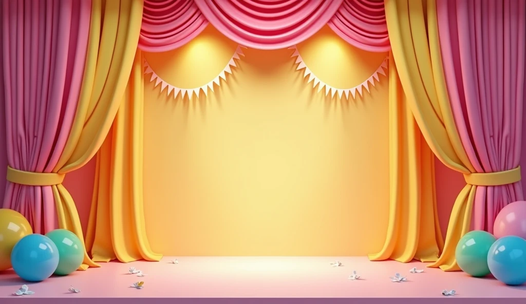 A ren's show stage with a cheerful and colorful atmosphere - SeaArt AI