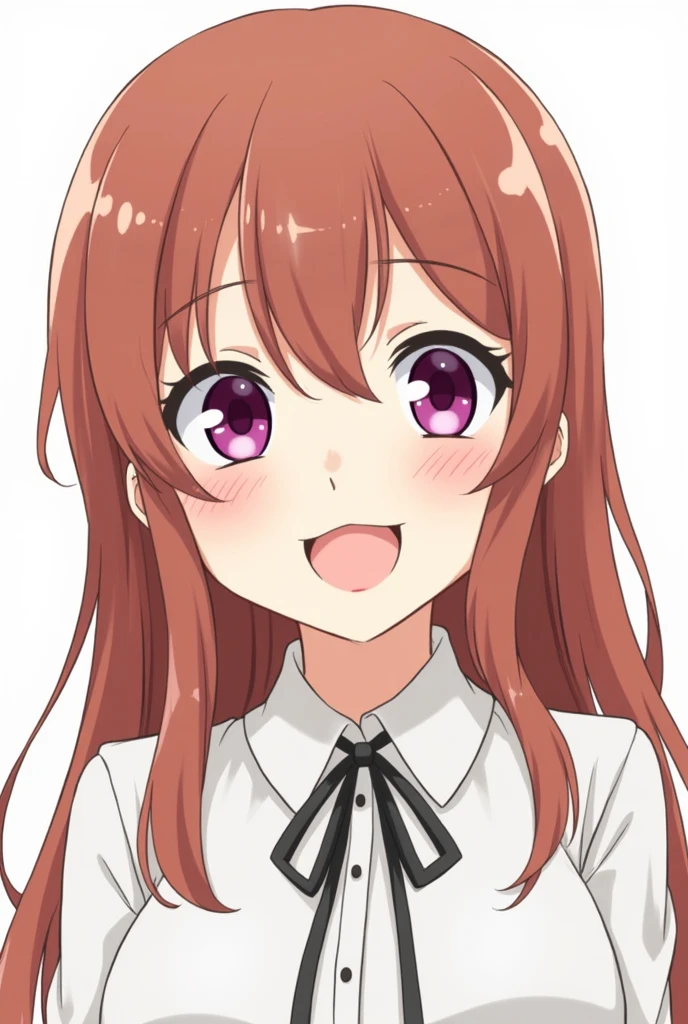 The image shows an anime drawing of a young woman with long - SeaArt AI