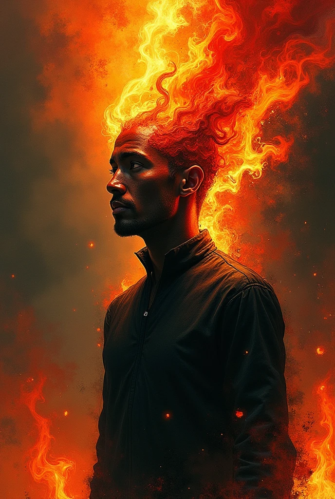 In a burning mind - SeaArt AI