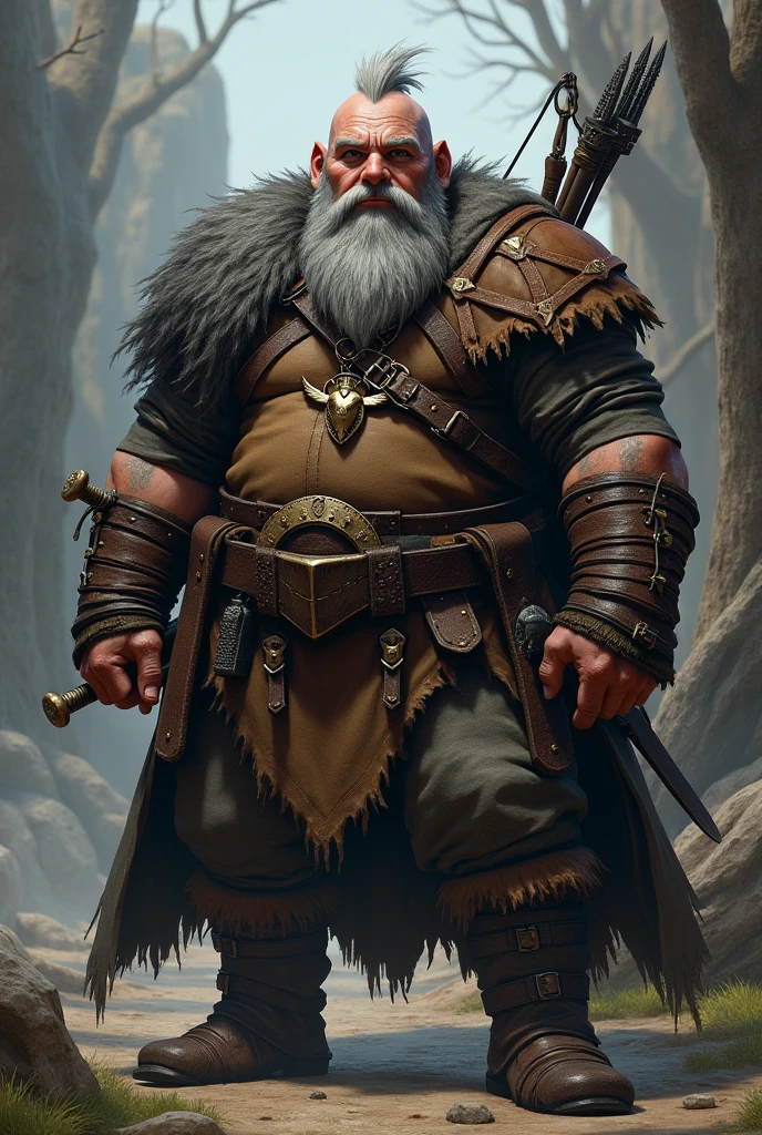 A DnD fantasy rogue dwarf. He's adult and has dark coal hair and a ...