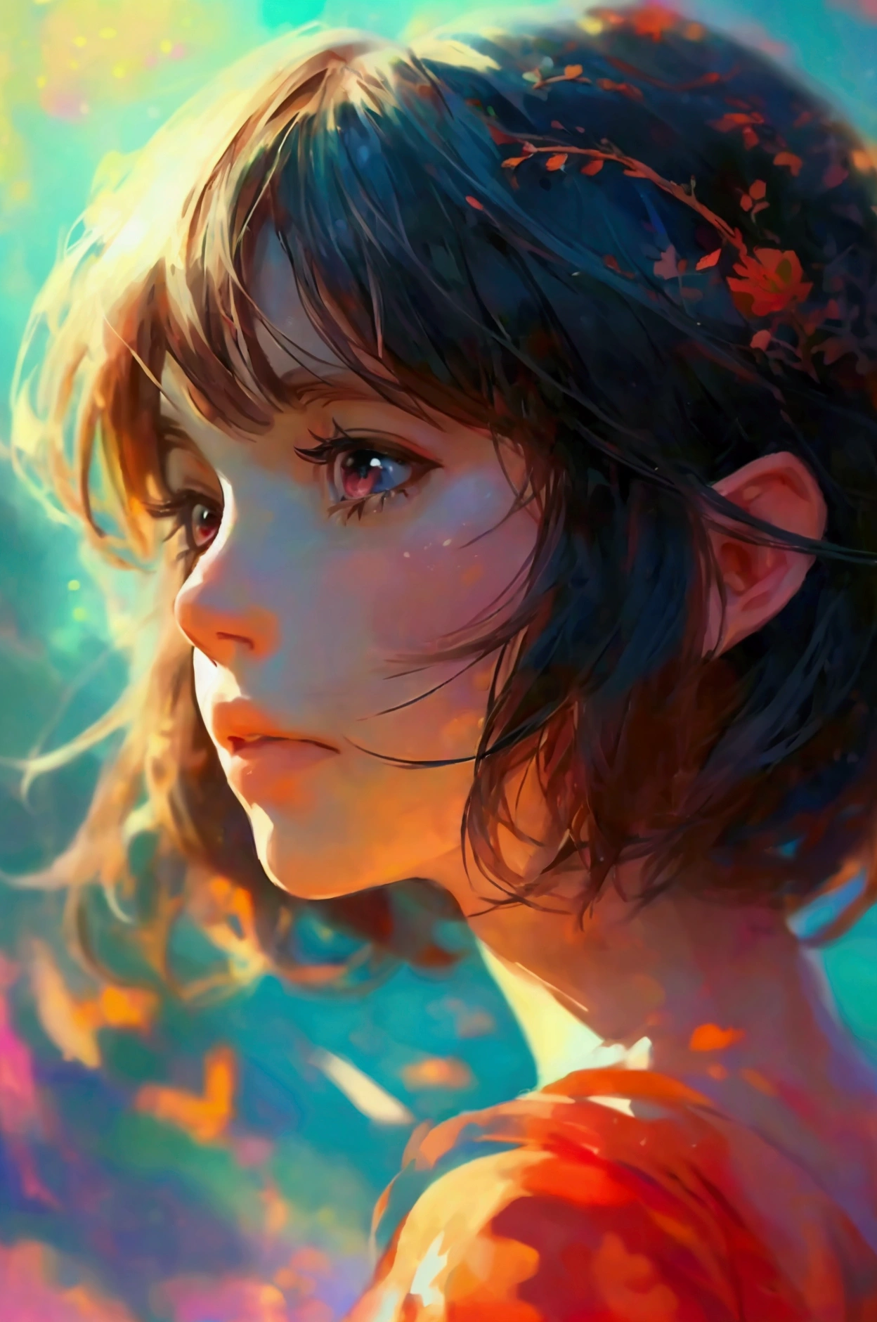 A girl who looks like a turtle、anime - SeaArt AI