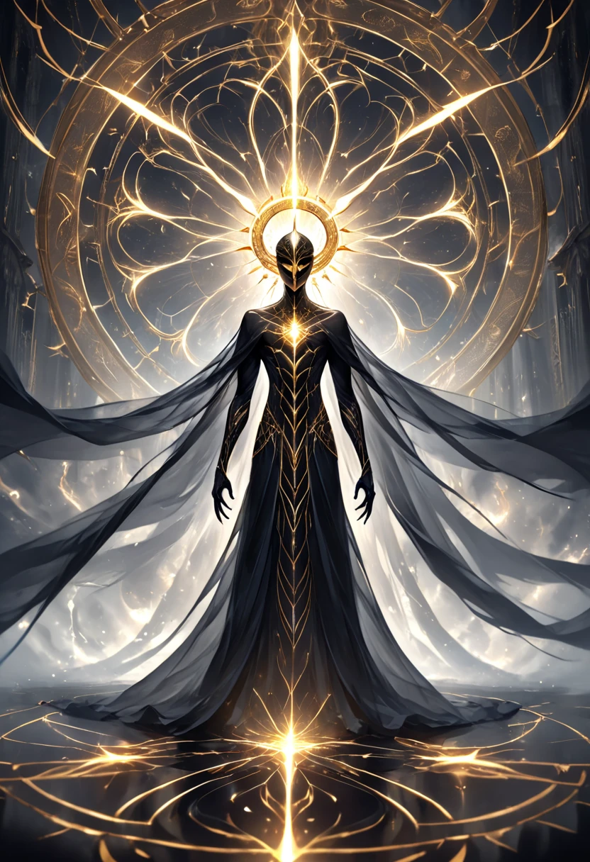 "A towering, humanoid figure exuding an aura of calculated menace and ...