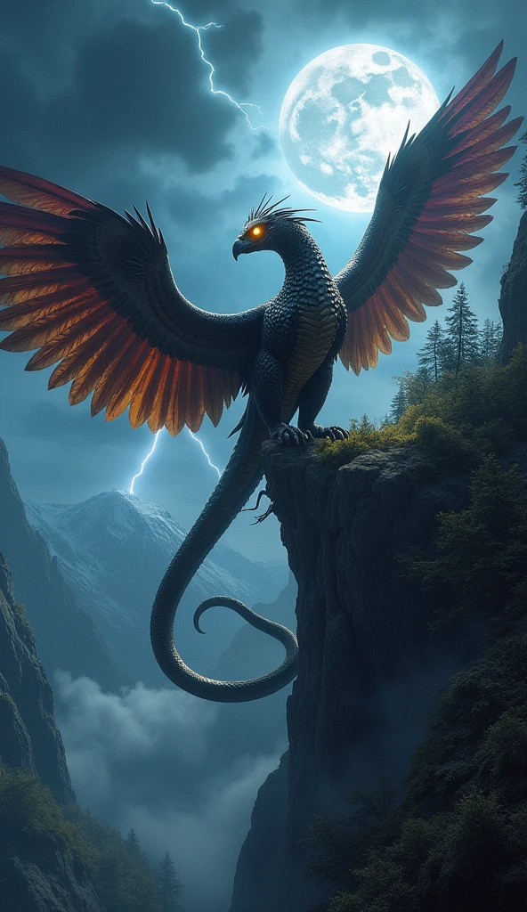 "A mythical and awe-inspiring hybrid creature that merges the majestic ...