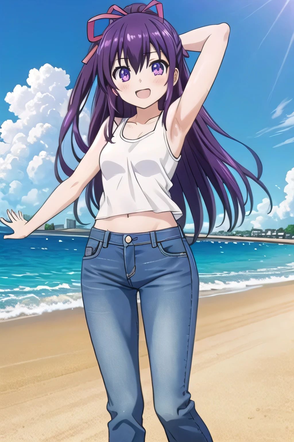 Masterpiece,best quality,ultra detail,1girl, 14yo, petite, ( - SeaArt AI