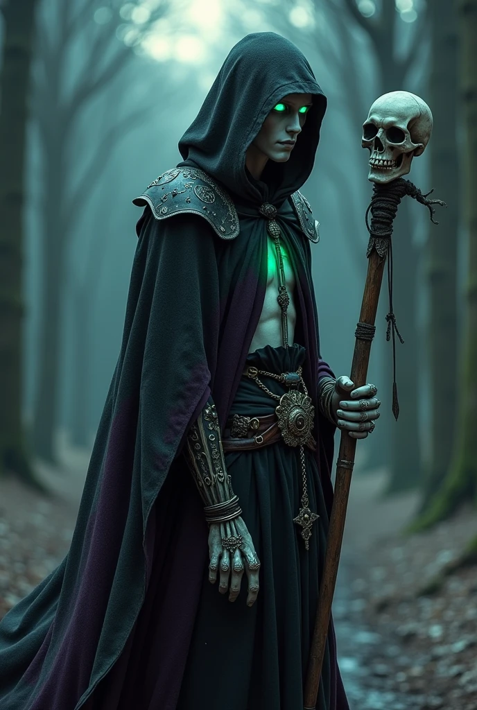 A boy handsome,A gaunt figure with pale, almost spectral skin that ...