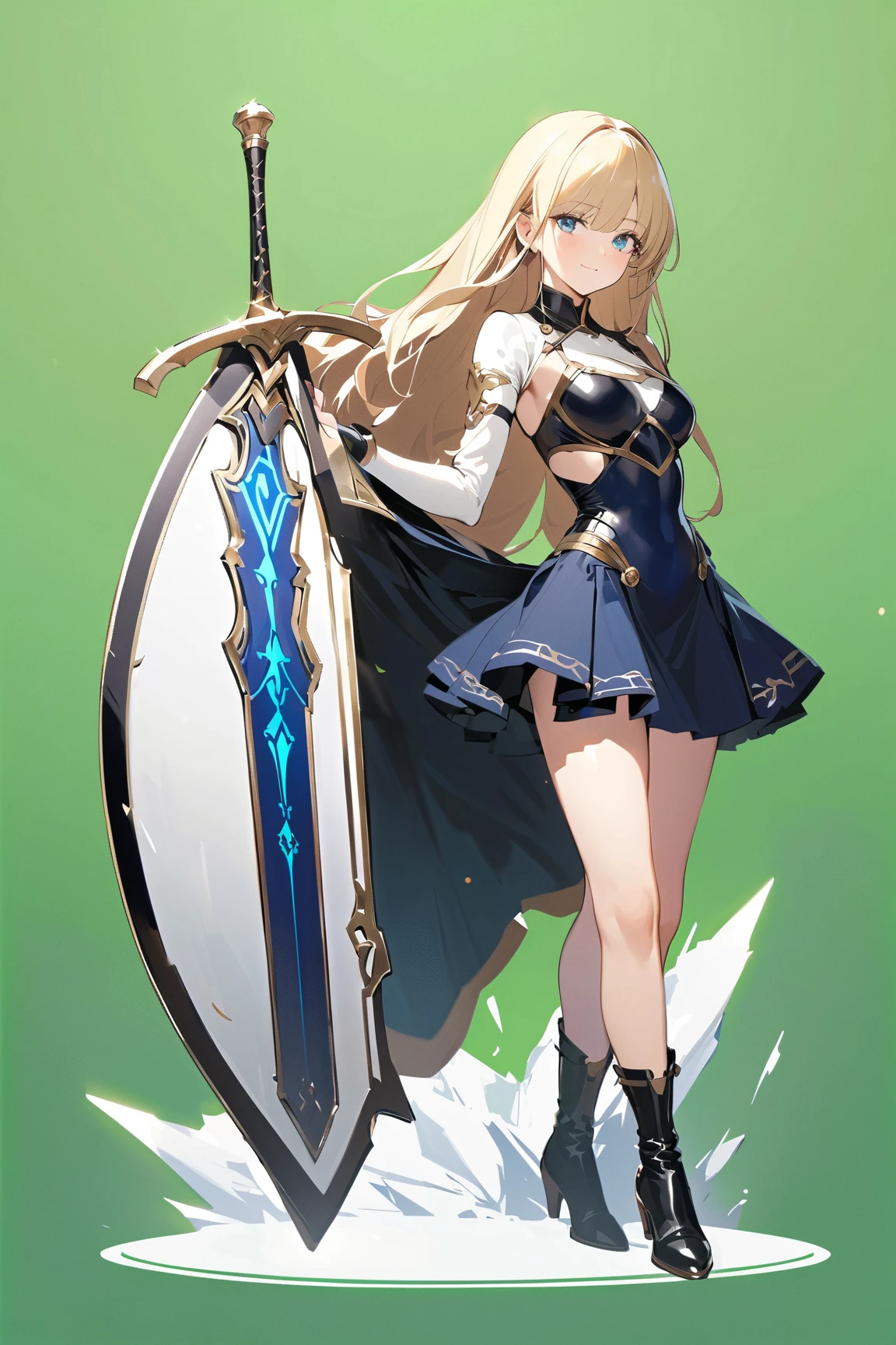 (green background:1.3), No wind, character sprite, wide shot - SeaArt AI