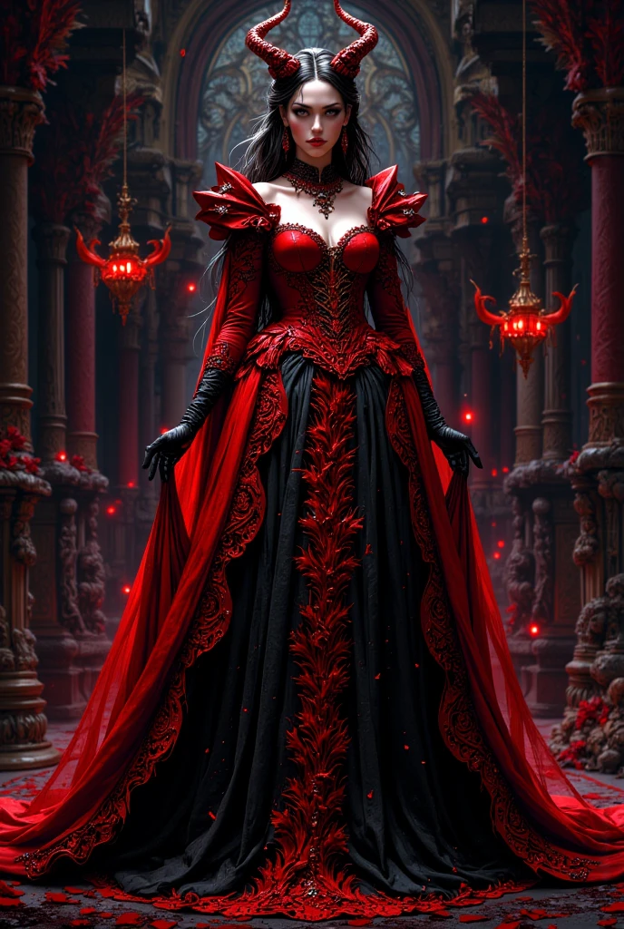 Vampire princess dracula black haired sexy obcisły lateksowy czarny ...