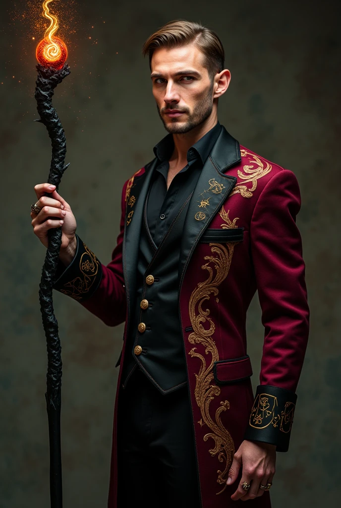 A full-body image of a high elf warlock shows a tall, slender figure ...